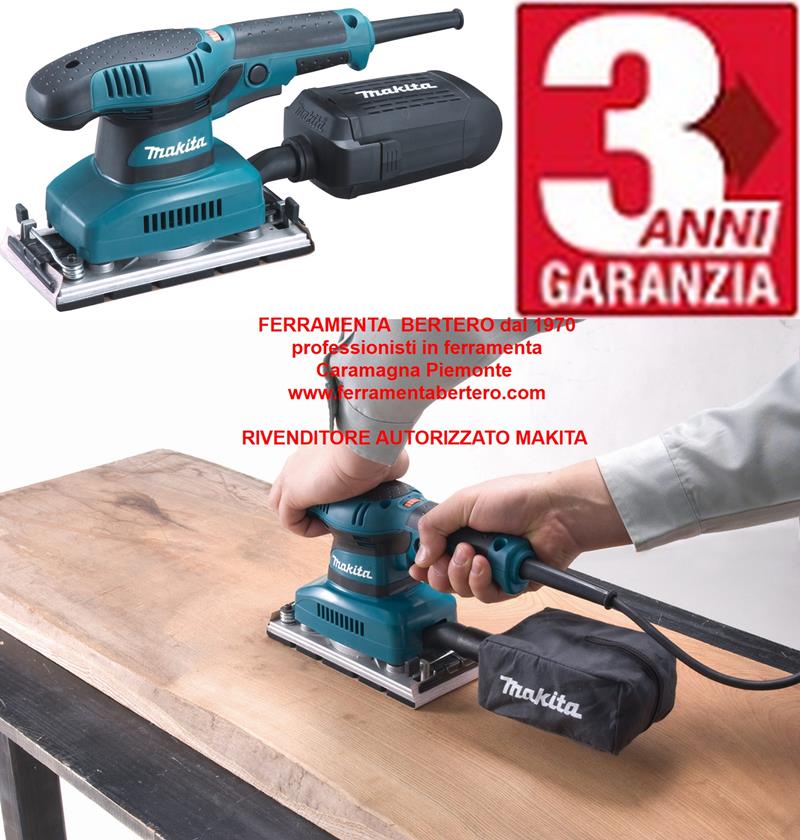 LEVIGATRICE MAKITA ORBITALI BO3711 93X185 MM 190 WATT - Ferramenta Bertero